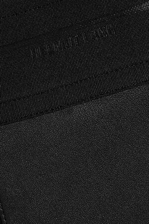Helmut Lang Cl Racer Leather And Suede Leggings
