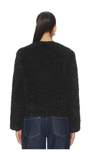 LAMARQUE Emilia Faux Fur Jacket - Black