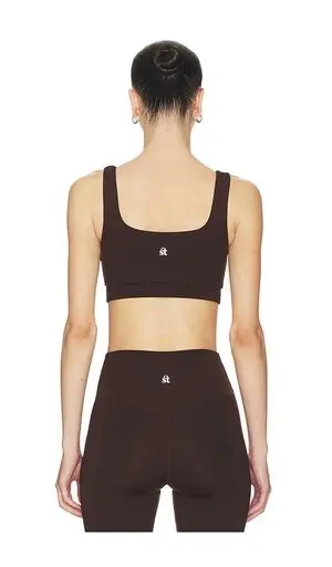 Strut This The Jolie Sports Bra In Brown - Kona