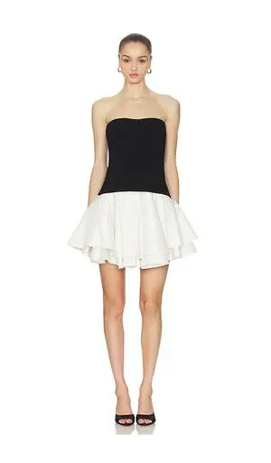 Simkhai Isabelle Strapless Mini Dress - Black Multi