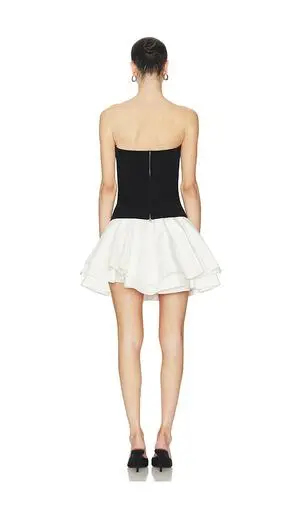 Simkhai Isabelle Strapless Mini Dress - Black Multi