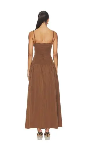 SNDYS. Lelessa Maxi Dress - Chocolate