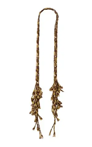 Chan Luu Fringed Skinny Scarf - Burgundy