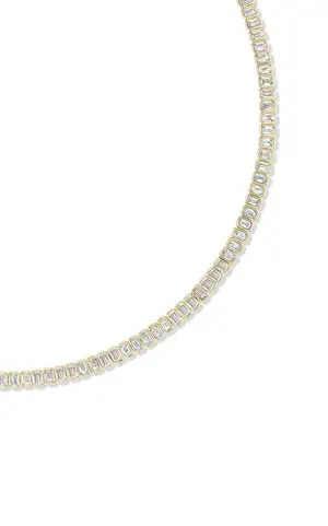 FIAMETTA 14k Yellow Diamond Tennis Necklace