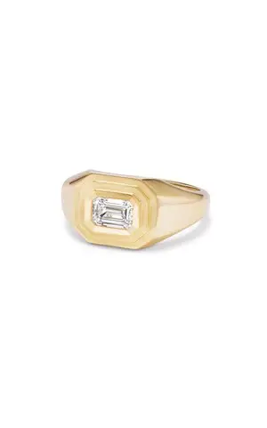 FIAMETTA 14k Yellow Diamond Pinky Ring