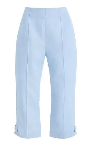 Posse Harper Linen Capri Pants - Blue