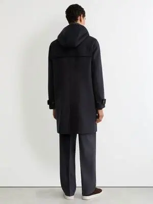 REISS Wool-blend Hooded Duffle Coat