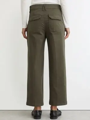 Good American Cropped Cargo Trousers