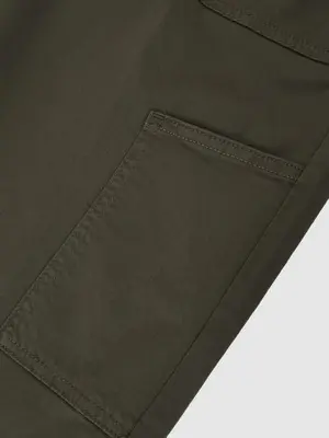 Good American Cropped Cargo Trousers