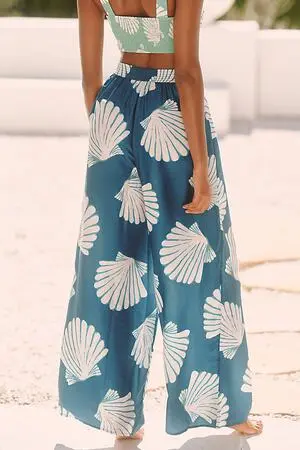CELANDINE The Beach Club Crop Top - Mint