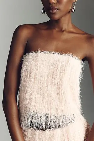 Maeve Fringe Strapless Top