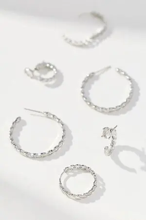 Silver Hoop Earrings