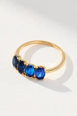 Anthropologie Crystal Ring - Sapphire
