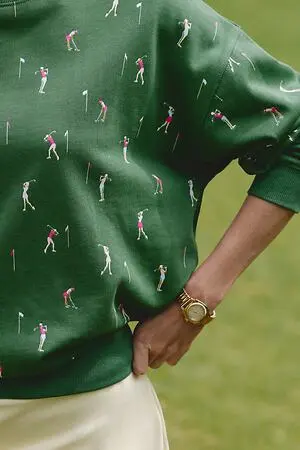 Beach Riot Devyn Oversized Crew-neck Sweatshirt - Green Pattern