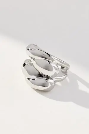 Anthropologie Classic Stacking Ring - Silver