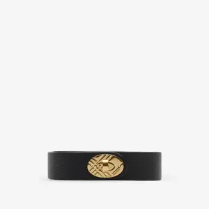 Burberry Leather Cotswolds Belt - Black/gold