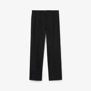 Burberry Cotton Twill Chinos - Black
