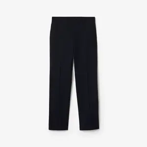 Burberry Cotton Twill Chinos Navy