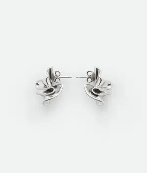 Bottega Veneta Small Anemone Earrings - Silver