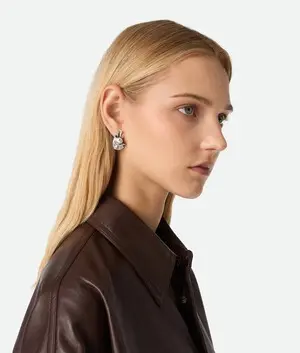 Bottega Veneta Small Anemone Earrings - Silver