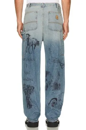 ONE OF THESE DAYS All Over Print Painters Pant