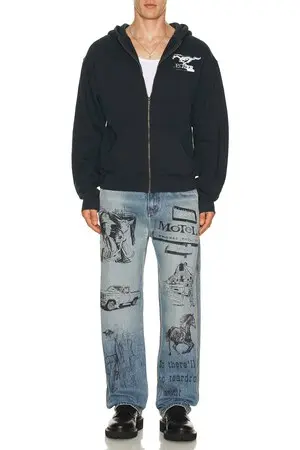 ONE OF THESE DAYS All Over Print Painters Pant