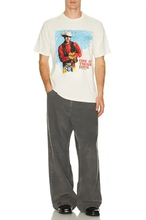 ONE OF THESE DAYS Heaven Can Wait Tee In White