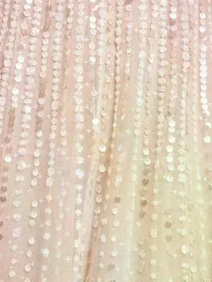 NEEDLE & THREAD Sequin-embellished Midi Dress - Neutrals