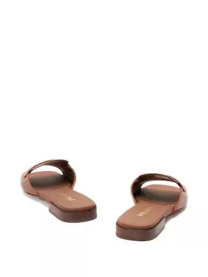 Prada Leather Logo-detail Sandals
