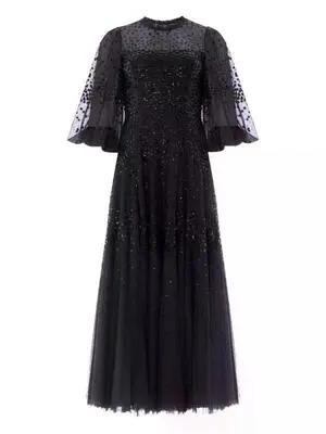 NEEDLE & THREAD Sequin-embellished Maxi Dress