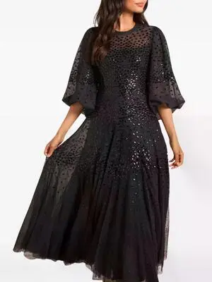 NEEDLE & THREAD Sequin-embellished Maxi Dress