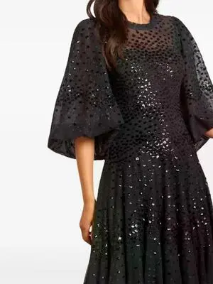NEEDLE & THREAD Sequin-embellished Maxi Dress