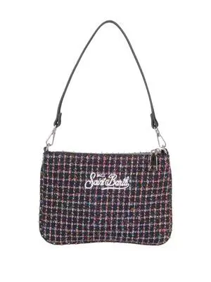 MC2 SAINT BARTH Logo-embroidered Zip-fastening Clutch