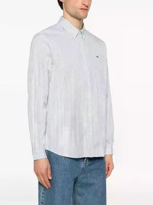 Lacoste Striped Logo-patch Shirt