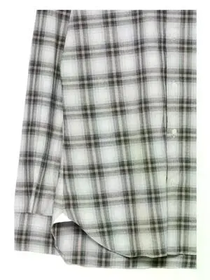 BARBA NAPOLI Plaid Button Shirt - Grey