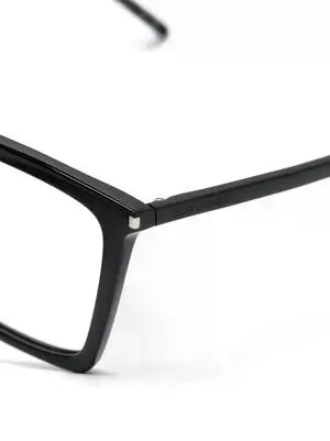 Saint Laurent Logo-engraved Square-frame Glasses