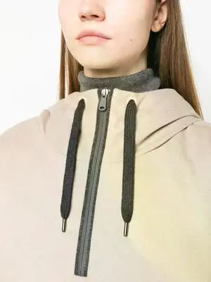 Brunello Cucinelli Half Zipped Long-sleeve Hoodie