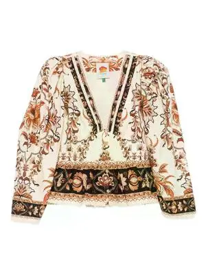 Farm Rio V Neck Blouses