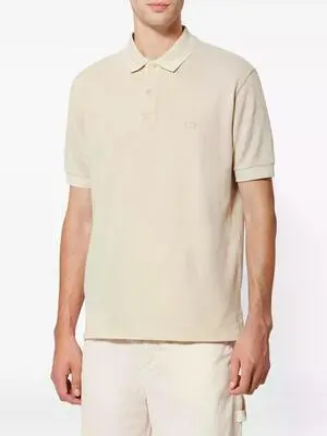MARANT Afko Embroidered Polo Shirt - Neutrals