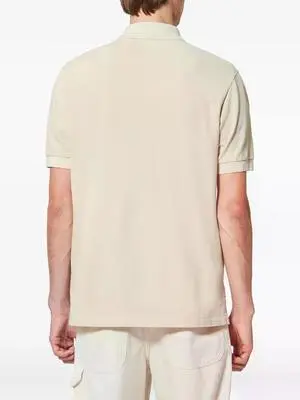 MARANT Afko Embroidered Polo Shirt - Neutrals
