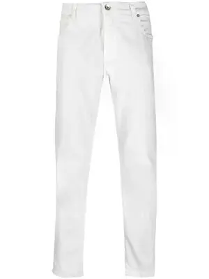 Eleventy Mid-rise Straight-leg Trousers