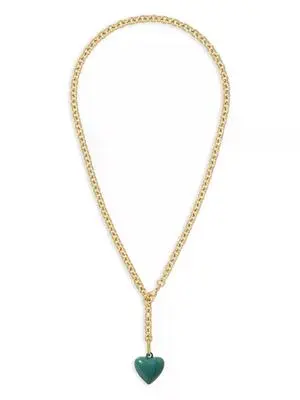 ROXANNE ASSOULIN The Mini Puffy Heart-charm Necklace - Gold