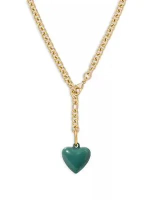 ROXANNE ASSOULIN Mini Puffy Heart-charm Necklace - Gold
