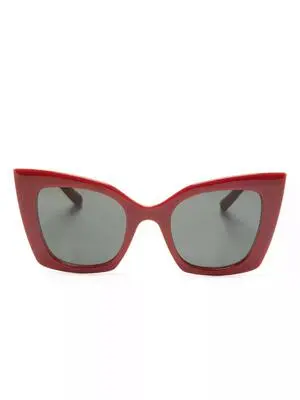 Saint Laurent Sl 552 Oversize-frame Sunglasses - Red