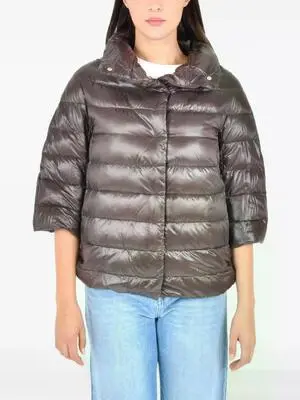 Herno Aminta Funnel-neck Jacket - Brown
