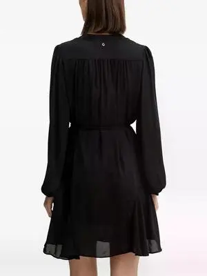 Guess V-neck Tie Mini Dress