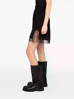 Zadig&Voltaire Jarvis Lace-trim Mini Skirt