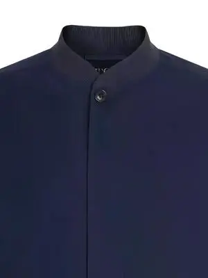 Zegna Button Cashmere Coat - Blue