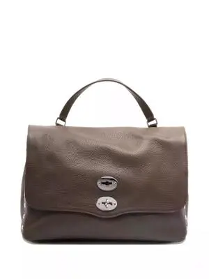 ZANELLATO Medium Postina Studded Tote Bag - Grey