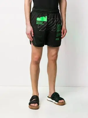 Off-White Graphic Print Shorts